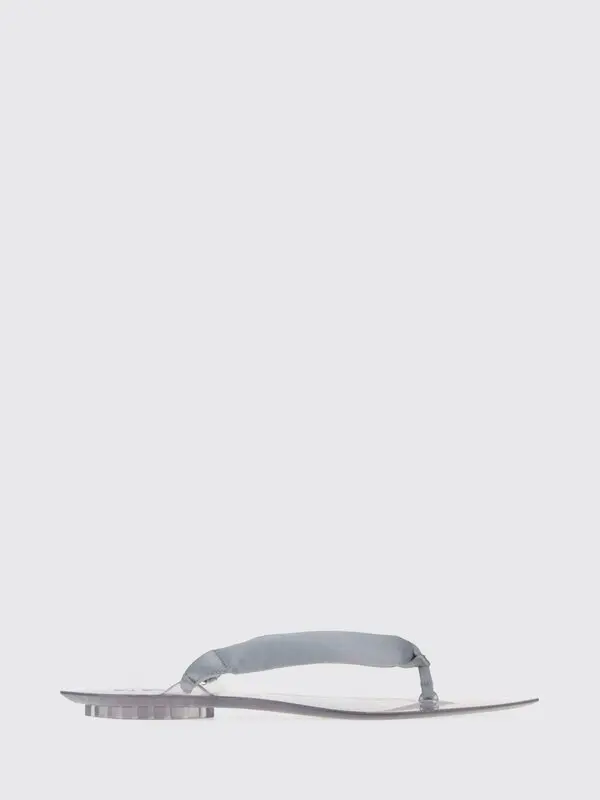 Alaïa Alaia Silk-blend Thong Sandals With Low Heel And Almond Toe