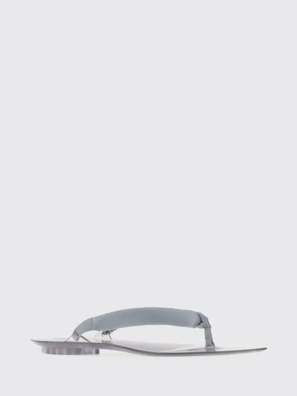 Alaïa Alaia Silk-blend Thong Sandals With Low Heel And Almond Toe