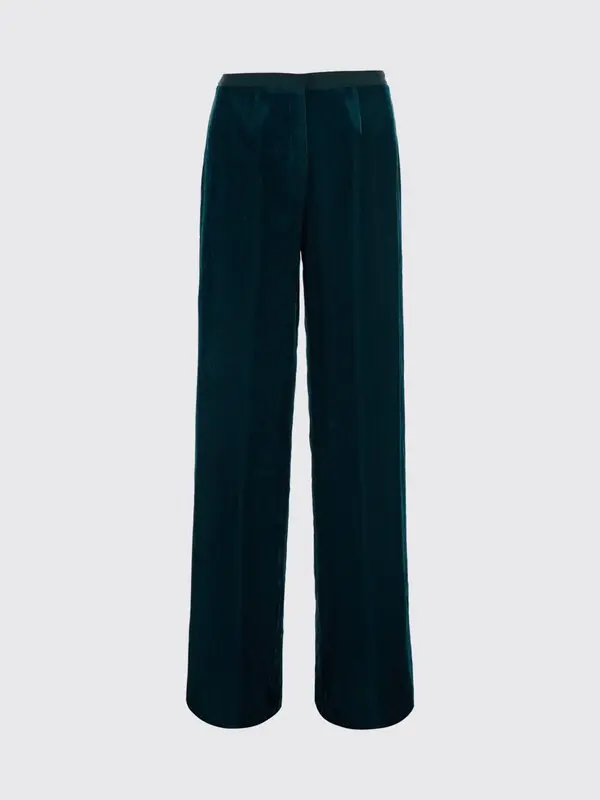 FORTE_FORTE Wide-leg Corduroy Velvet Trousers With Concealed Fastening