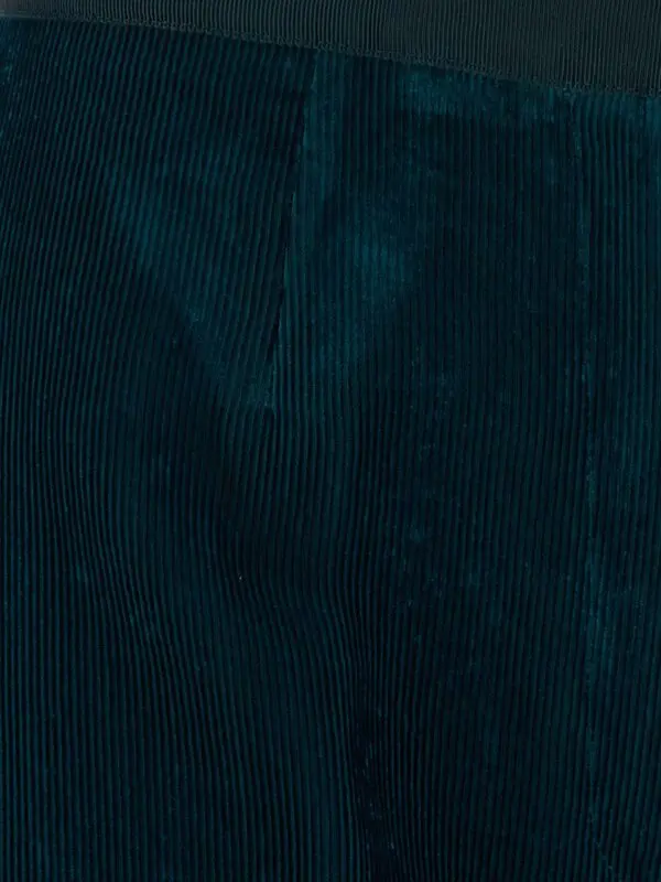 FORTE_FORTE Wide-leg Corduroy Velvet Trousers With Concealed Fastening