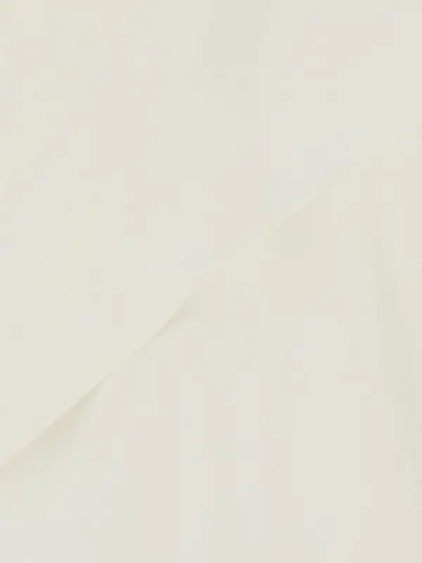 RÓHE Asymmetrical Pure Silk Blouse With High Neck And Long Sleeves
