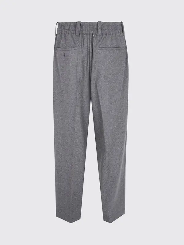 GOLDEN GOOSE Pleated Virgin Wool Tailored Trousers With A Mid-rise Waist