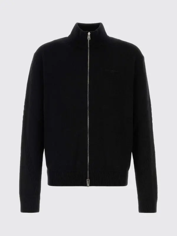 Givenchy Zip-up Turtleneck Cardigan In A Wool And Cashmere Blend