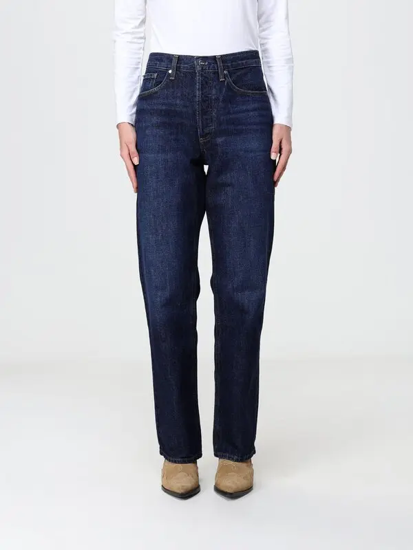 AGOLDE Lana High-waisted Straight Jeans In Cotton With Five Pockets