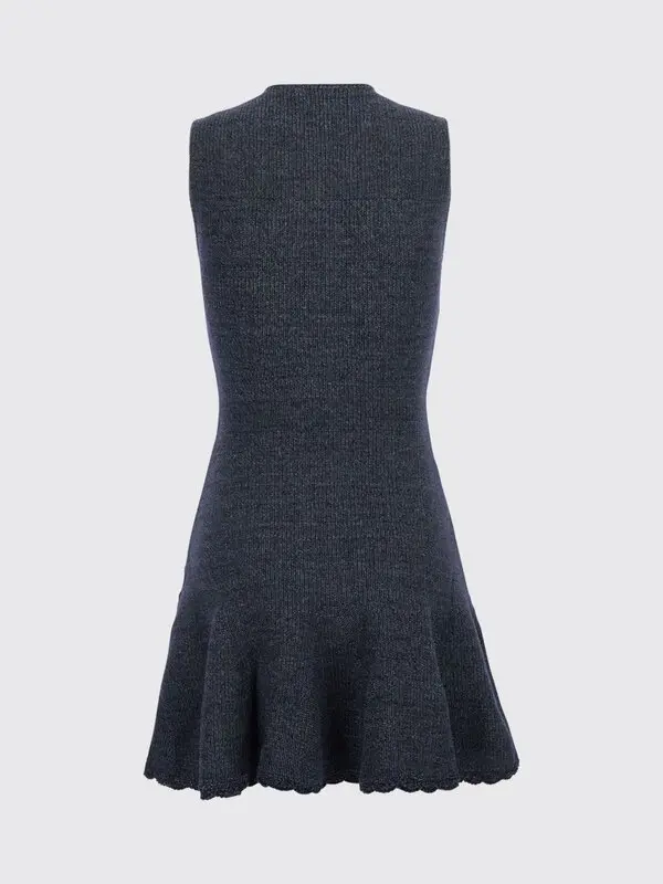 SELF-PORTRAIT Sleeveless A-line Mini Dress With Buttoned Patch Pockets
