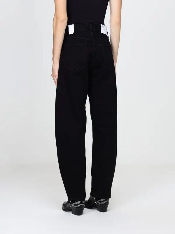 AGOLDE Spiral High-waisted Baggy Jeans In Cotton With Straight Hem - Denim