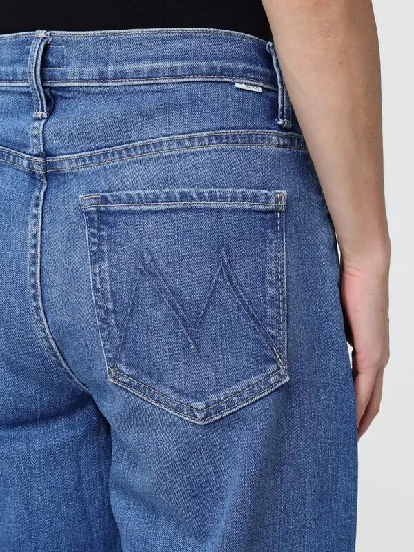 MOTHER The Rerun Sneak High-waisted Wide Leg Jeans - Denim