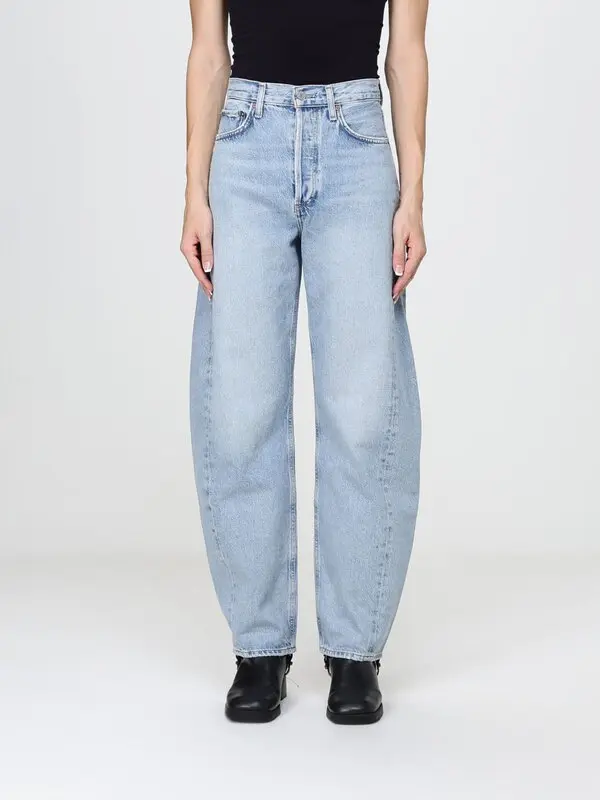 AGOLDE High-waisted Baggy Jeans In Regenerative Cotton With Five Pockets - Denim