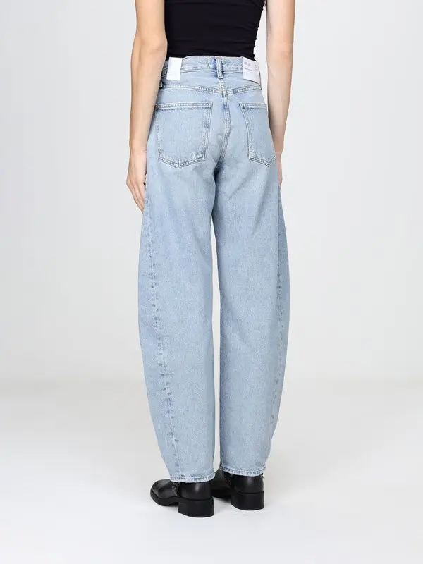 AGOLDE High-waisted Baggy Jeans In Regenerative Cotton With Five Pockets - Denim