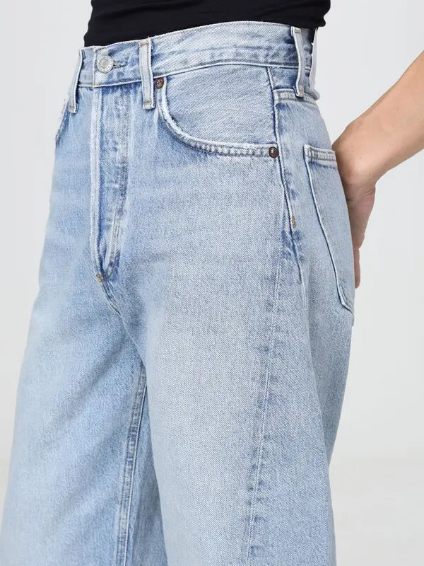 AGOLDE High-waisted Baggy Jeans In Regenerative Cotton With Five Pockets - Denim