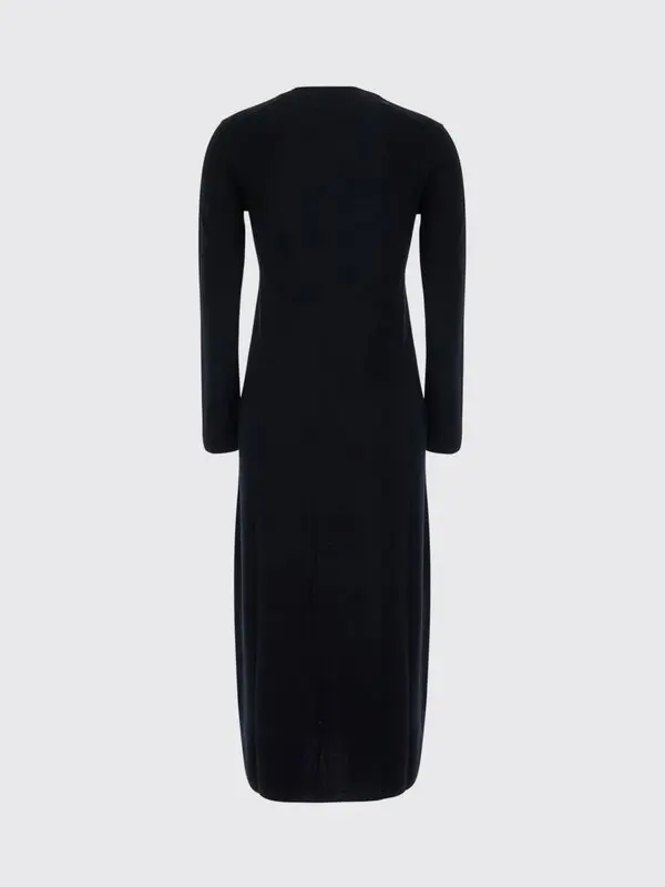 SEMICOUTURE Brenda Wool And Cashmere Crewneck Knit Mini Dress - Black