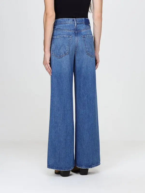 MOTHER The Ditcher Roller High-waisted Wide Leg Jeans - Denim