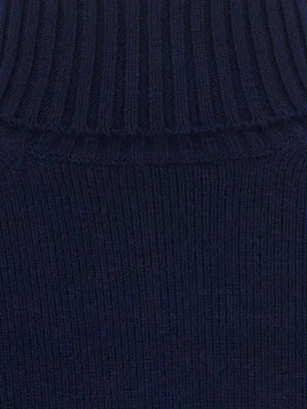 KANGRA Wool And Cashmere Blend Turtleneck Sweater - Blue