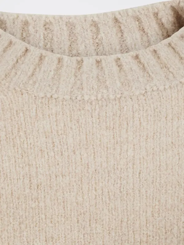 KANGRA Wool And Cashmere Blend Crewneck Jumper With Ribbed Trims