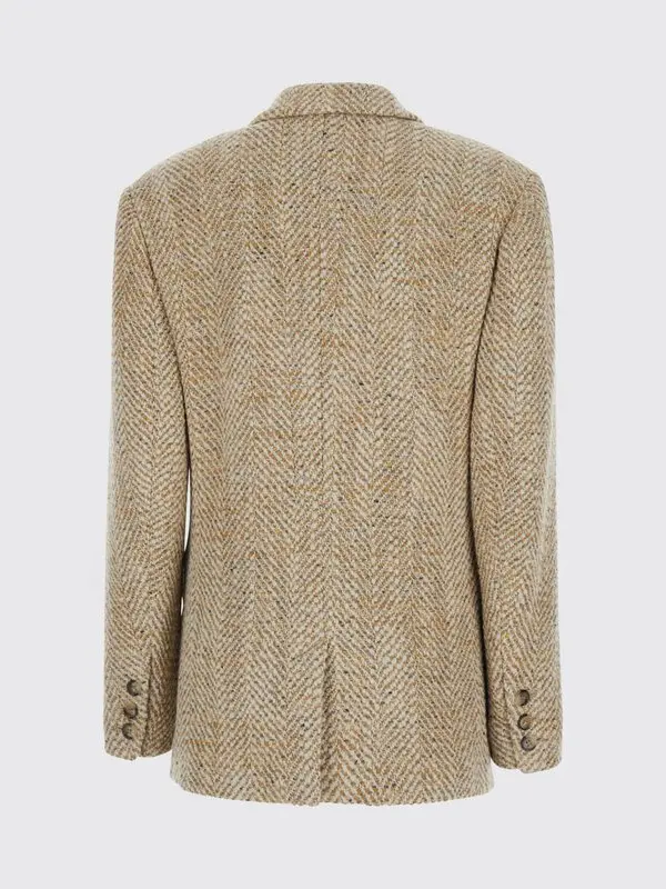 Isabel Marant Étoile Single-breasted Cotton Blazer With Bi Abstract Pattern
