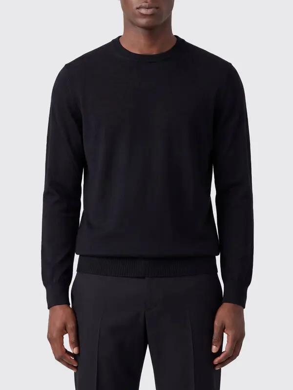 KANGRA Extrafine Merino Wool Long-sleeve Crewneck Jumper - Black