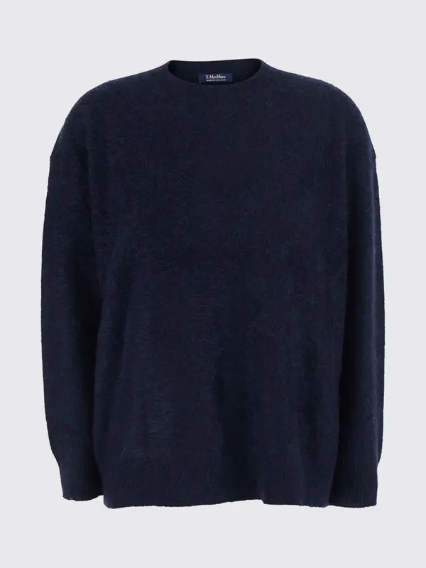 Max Mara Pure Yak Crewneck Jumper With Dropped Shoulders And Ribbed Trims
