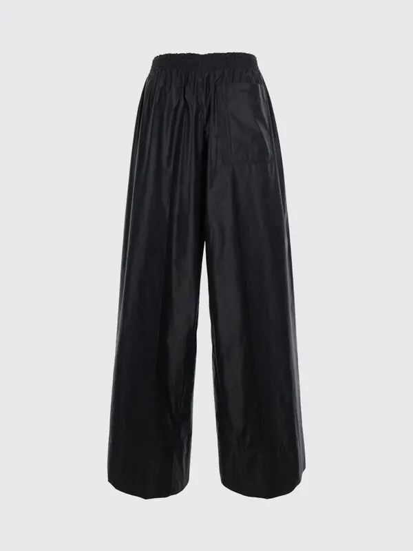 Givenchy High-waisted Wide-leg Cotton Blend Jogging Trousers - Black