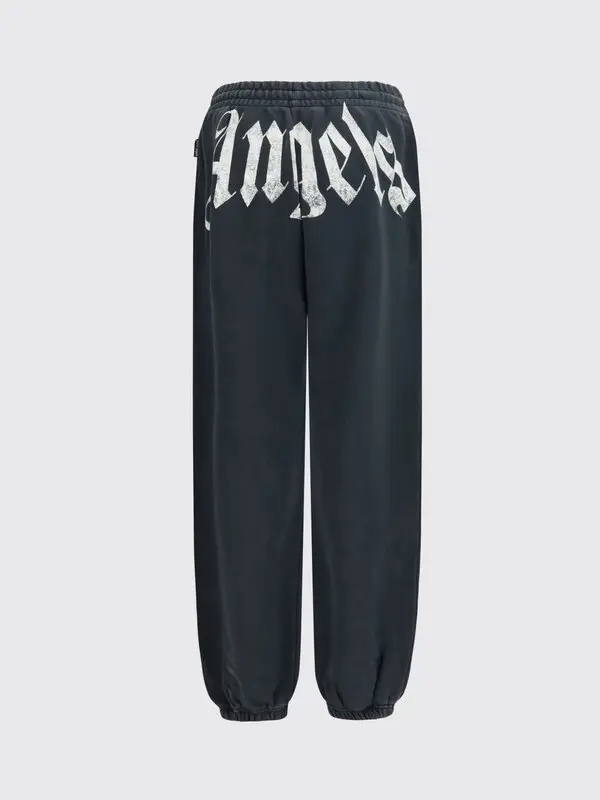 Palm Angels Cotton Track Trousers With Elasticated Waist And Contrast Logo