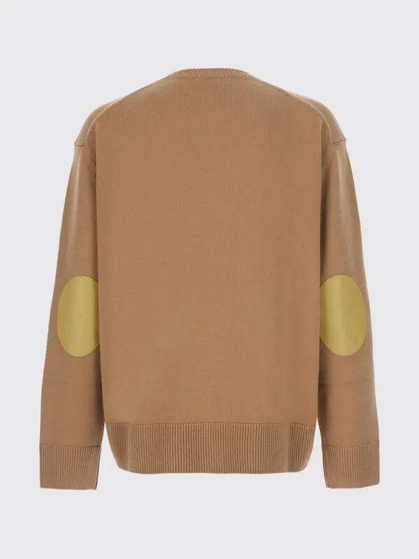 Celine 100% Cashmere Crewneck Jumper With Ribbed Trims