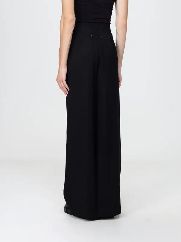 MAISON MARGIELA High-waisted Wide-leg Trousers In Wool
