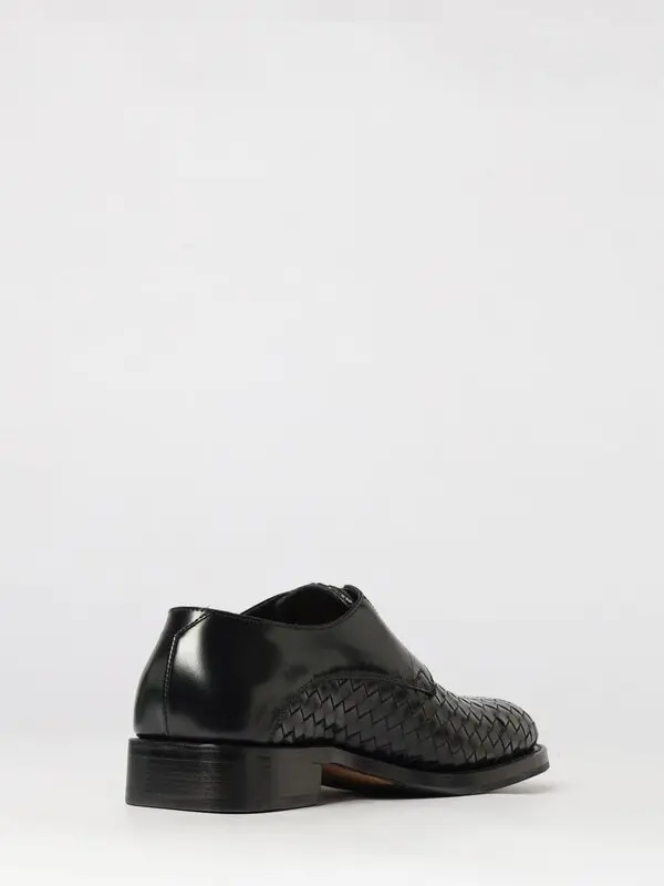 Bottega Veneta Smashed Brushed Leather Square-toe Derby Shoes