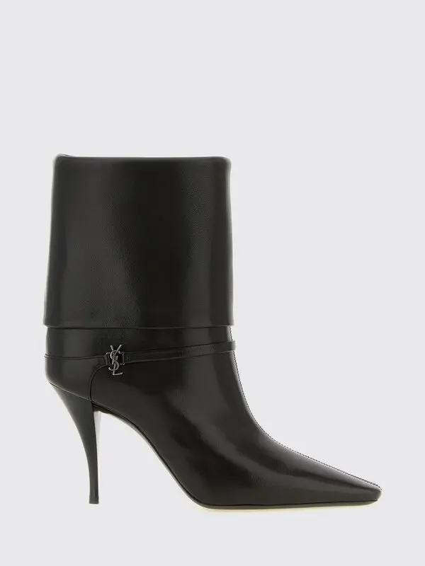 Saint Laurent Niki Stiletto Ankle Boots In Lambskin Leather