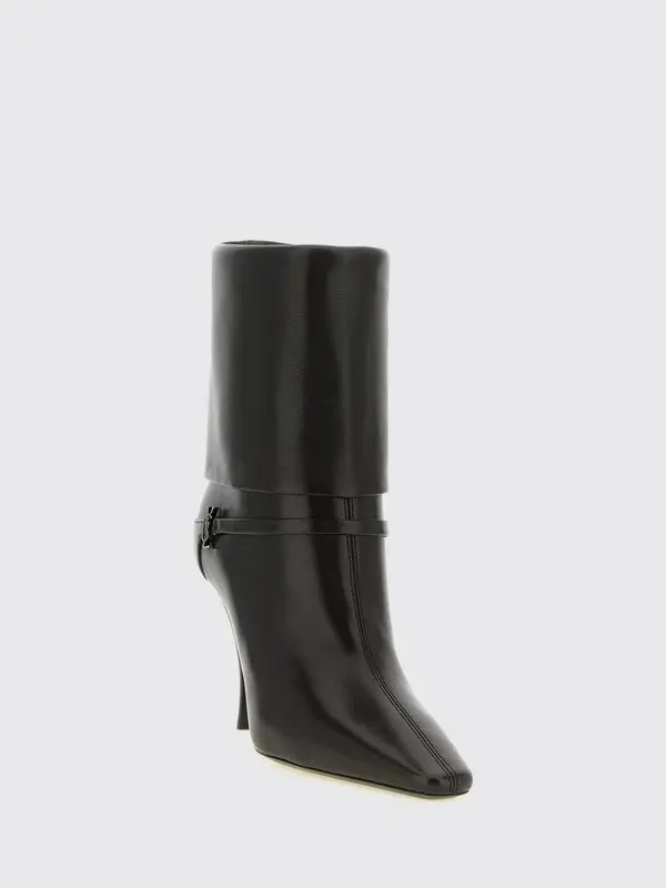 Saint Laurent Niki Stiletto Ankle Boots In Lambskin Leather
