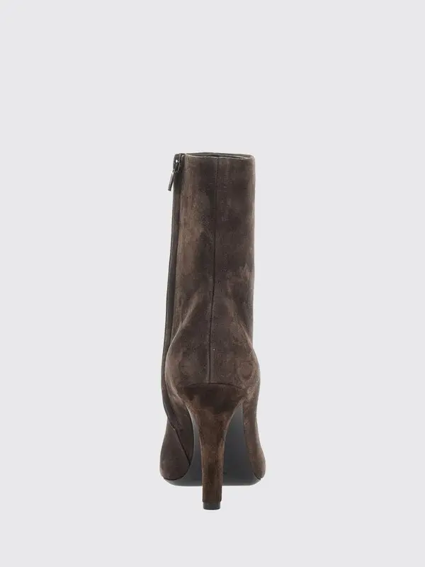 Saint Laurent Jill Suede Ankle Boots With Stiletto Heel