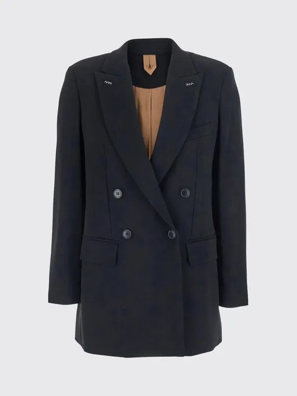 Max Mara Double-breasted Wool Blazer With Revere Collar