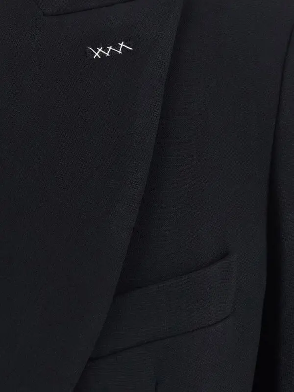 Max Mara Double-breasted Wool Blazer With Revere Collar
