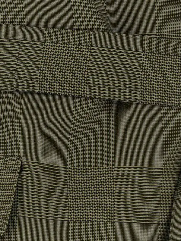 Max Mara Prince Of Wales Check Wool Robe Blazer