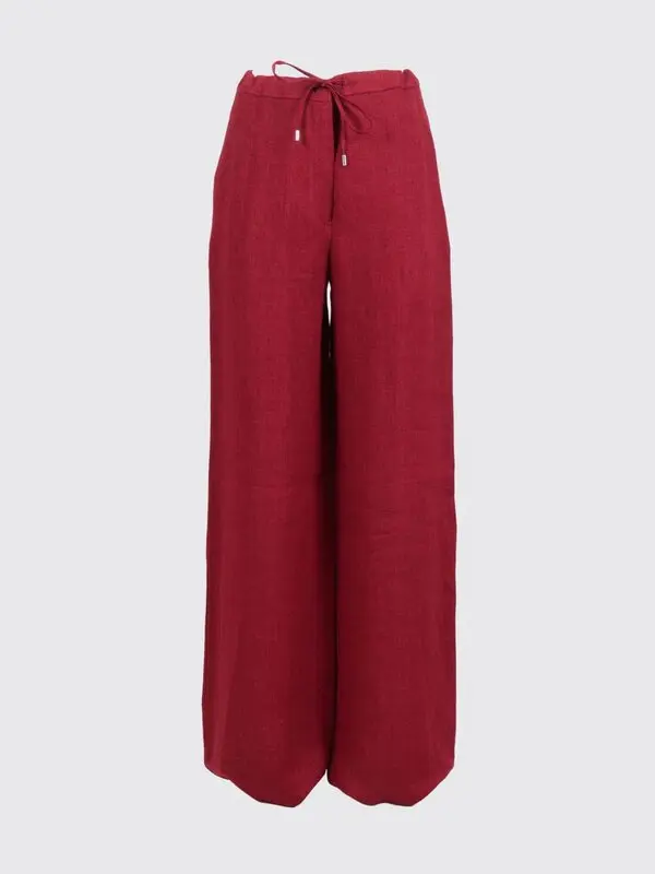 Max Mara Linen Trousers With Drawstring