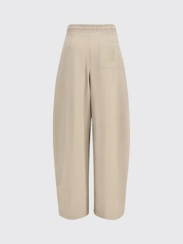 Max Mara Olmo Wide-leg High-waisted Technical Fabric Jogging Trousers - Gray