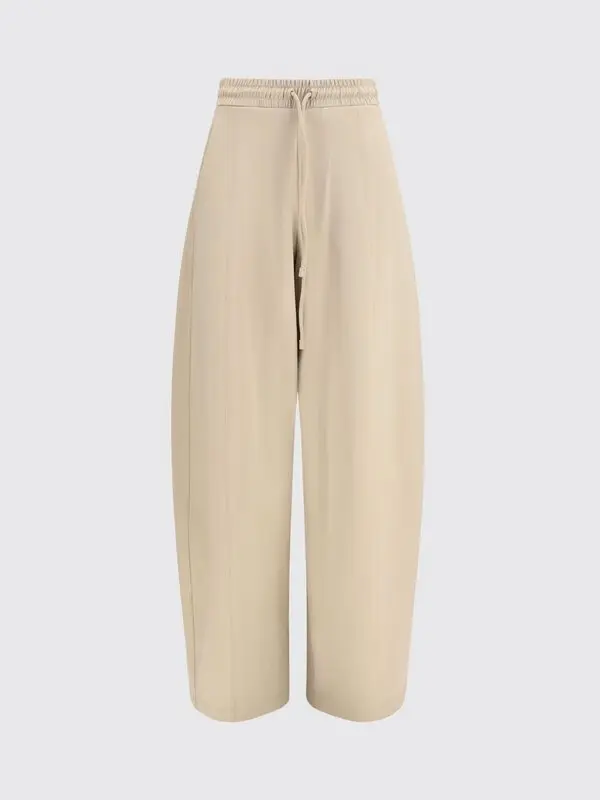 Max Mara Olmo Wide-leg High-waisted Technical Fabric Jogging Trousers - Gray
