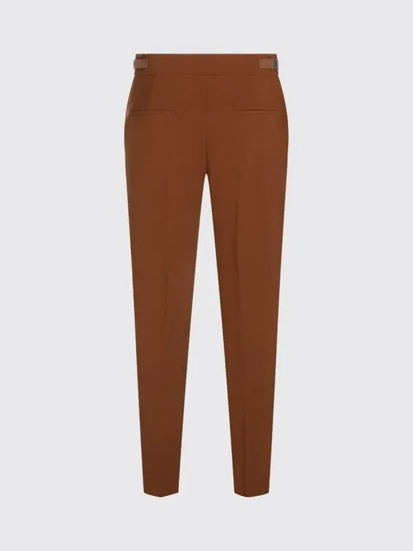 Max Mara Acino Mid-rise Slim Fit Skinny Wool Trousers - Brown