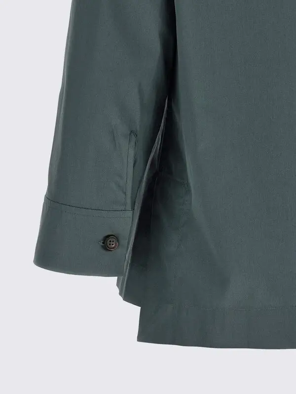 Max Mara Cotton Shirt With French Collar And Patch Pocket