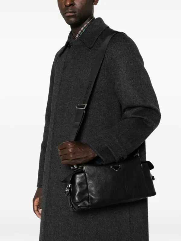 Prada Explore Re-nylon Adn Leather Shoulder Bag
