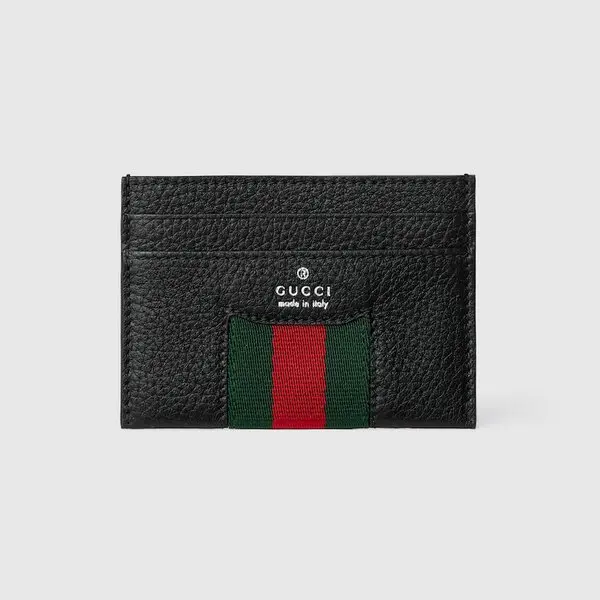 Gucci Web Trademark Bi-fold Wallet Leather