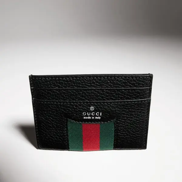 Gucci Web Trademark Bi-fold Wallet Leather