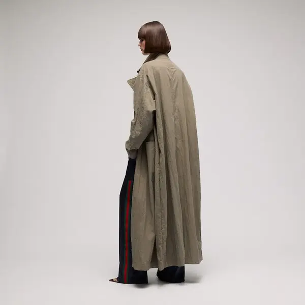 Gucci Washed Matte Nylon Trench Coat Ready-to-wear
