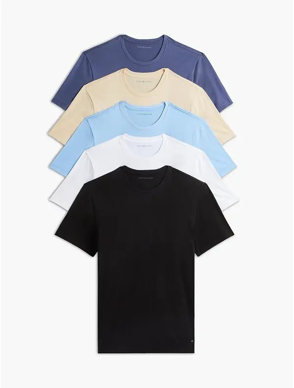 Tommy Hilfiger Cotton Classics Crewneck Undershirt 5-pack