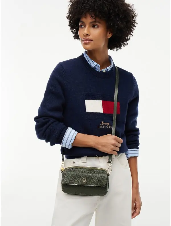 Tommy Hilfiger Allover Monogram Crossbody Bag