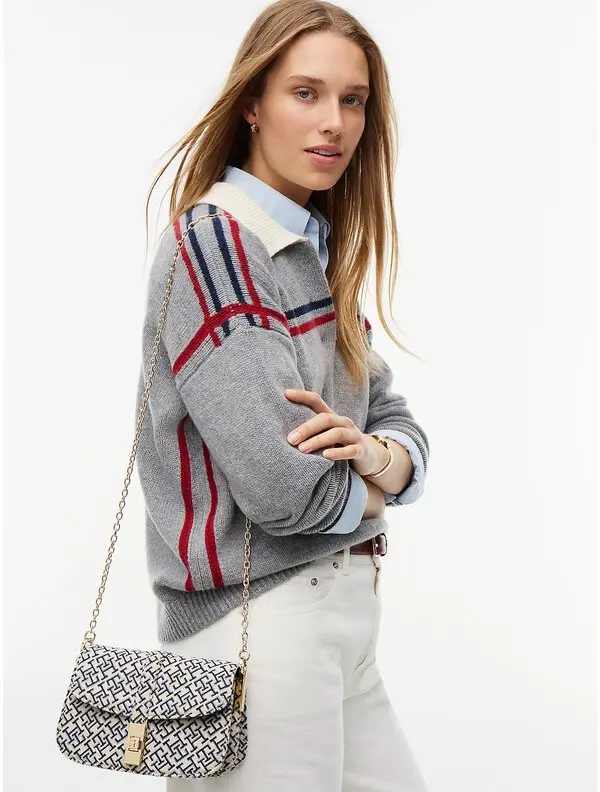 Tommy Hilfiger Jacquard Monogram Turnlock Crossbody
