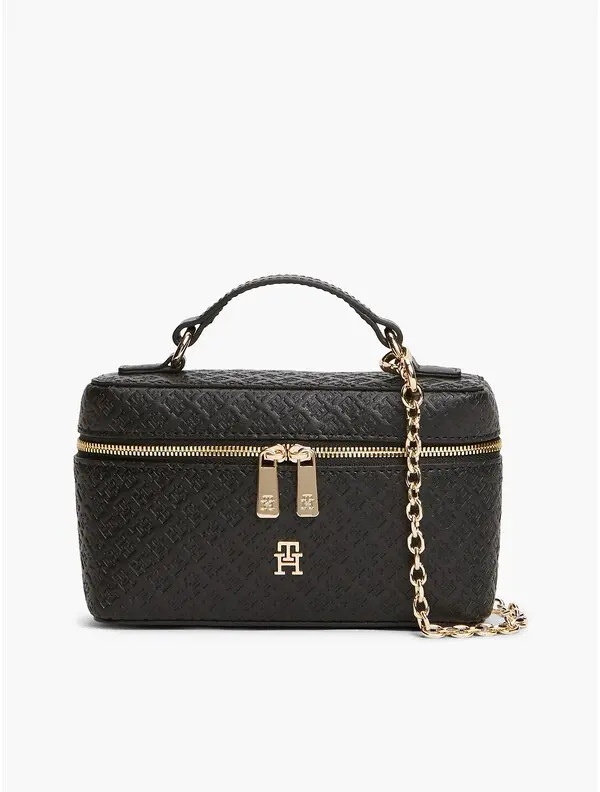 Tommy Hilfiger Monogram Debossed Vanity Crossbody Bag