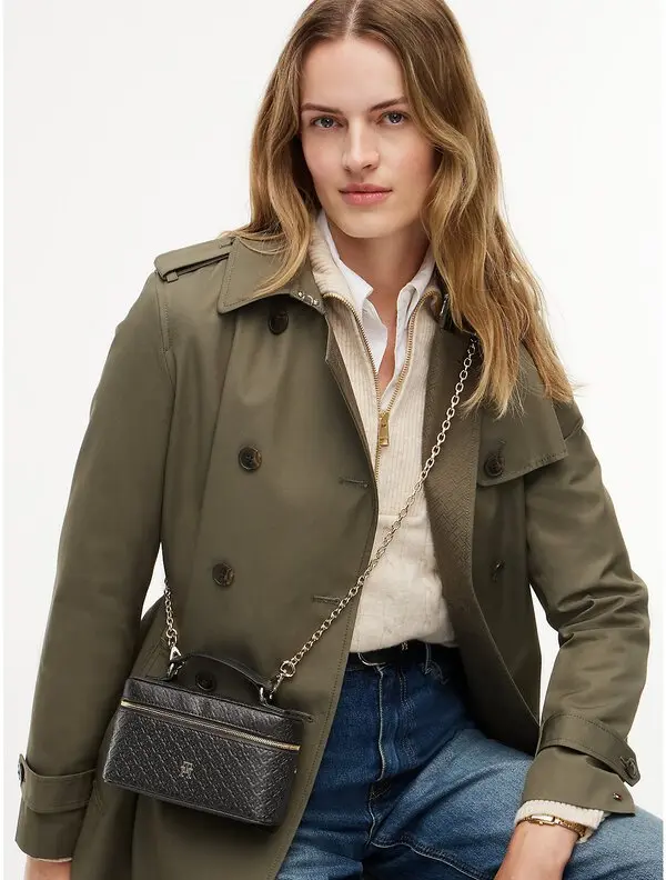 Tommy Hilfiger Monogram Debossed Vanity Crossbody Bag