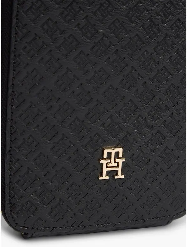 Tommy Hilfiger Allover Monogram Debossed Phone Wallet