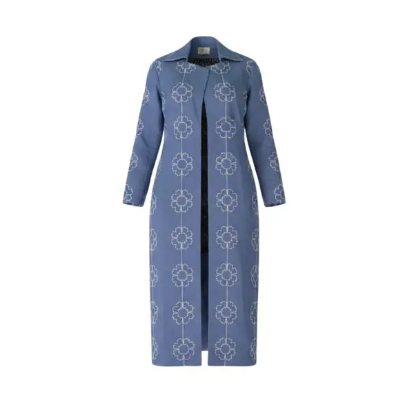 LUME The Denim Marigold Duster Coat - Blue