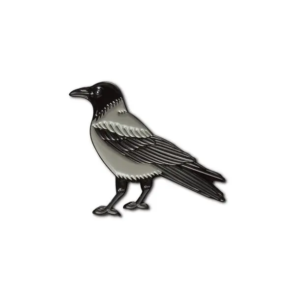 MAKE HEADS TURN Enamel Pin Hooded Crow