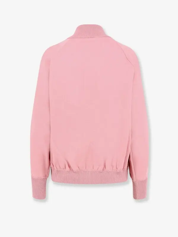 Miu Miu Silk Blend Cardigan With Embroidered Logo Patch - Multicolor